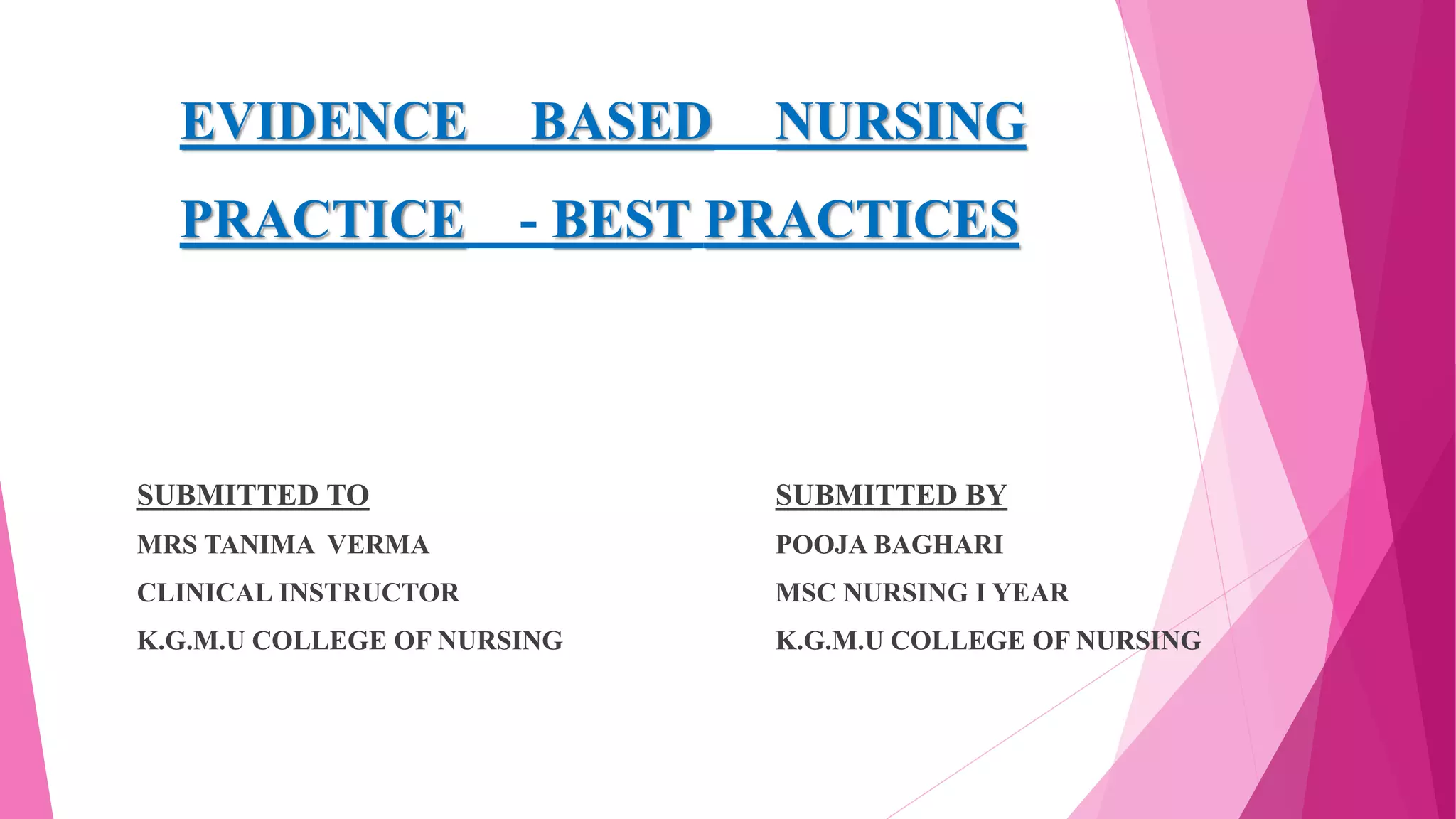 EVIDENCE BASED PRACTICE-BEST PRACTICES PPT.pptx