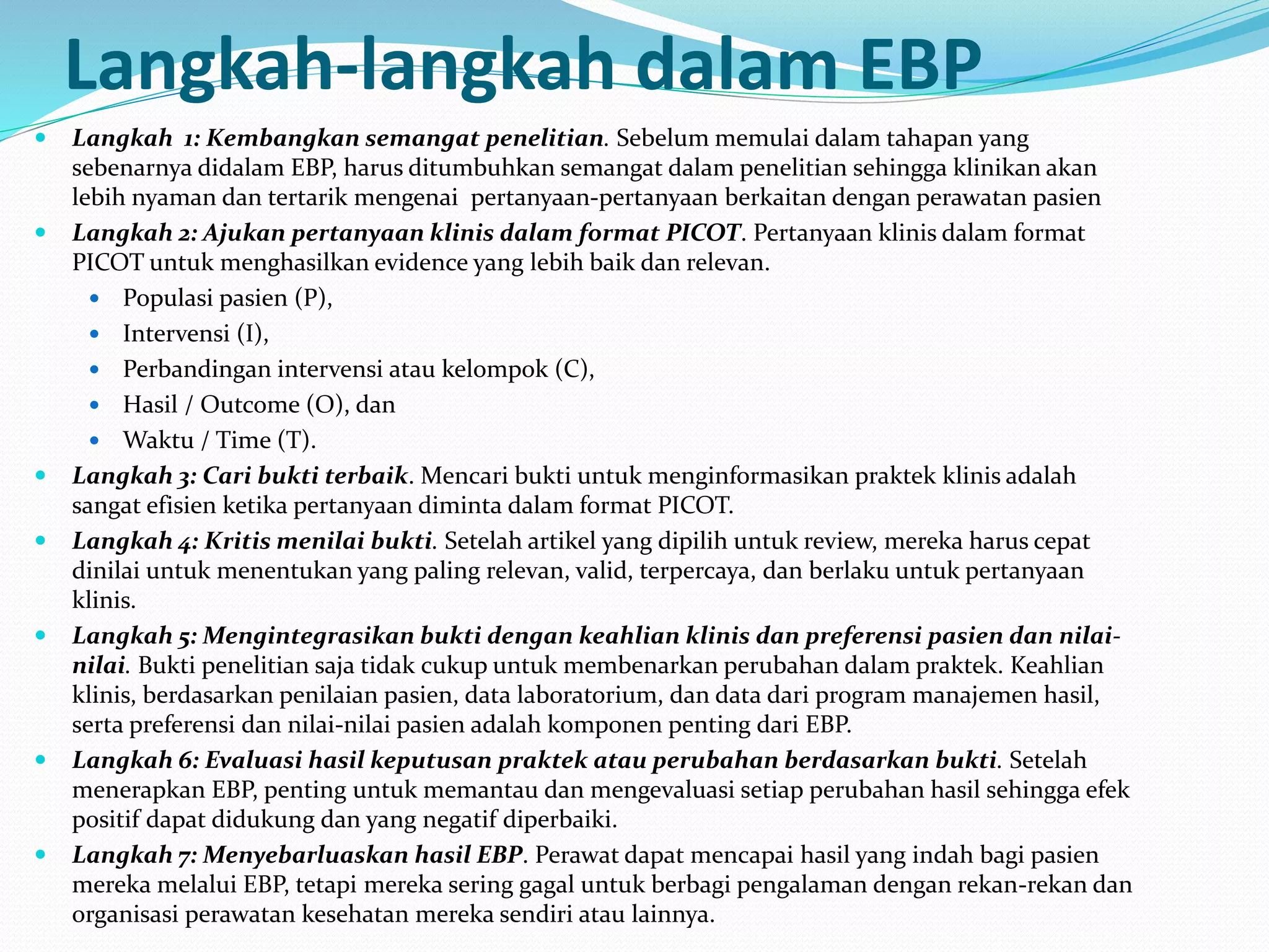 EVIDENCE BASED PRACTICE DALAM PENATALAKSANAAN MASALAH.pptx