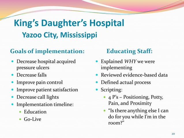 Evidence based practice hourly rounds power point better | PPTX
