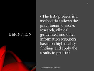 The Evidence-Based Practice in Nursing (EBP) | PPTX