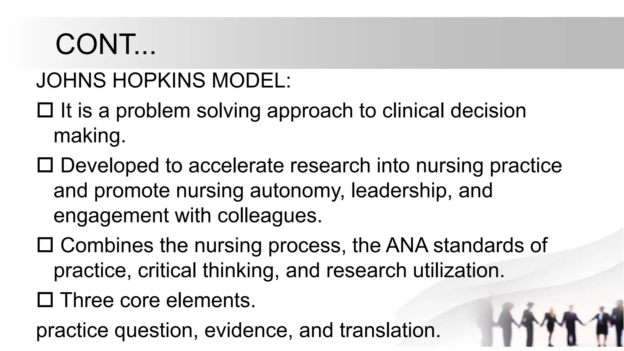 Evidence based practice model | PPTX
