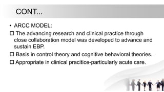 Evidence based practice model | PPTX