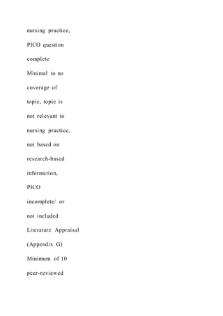 Evidence Based Practice Poster Presenter _____________ | DOCX ...