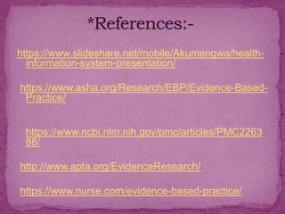 Evidence based practice power | PPT