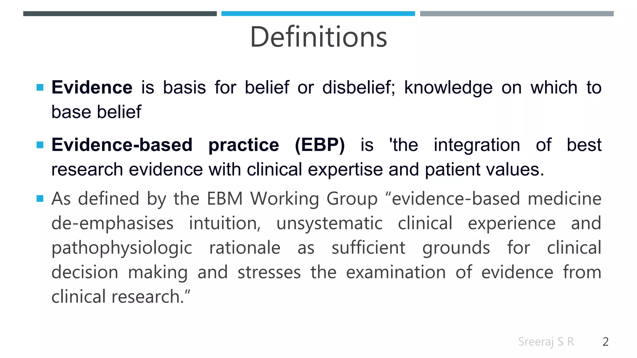 Evidence Based Practice | PPTX