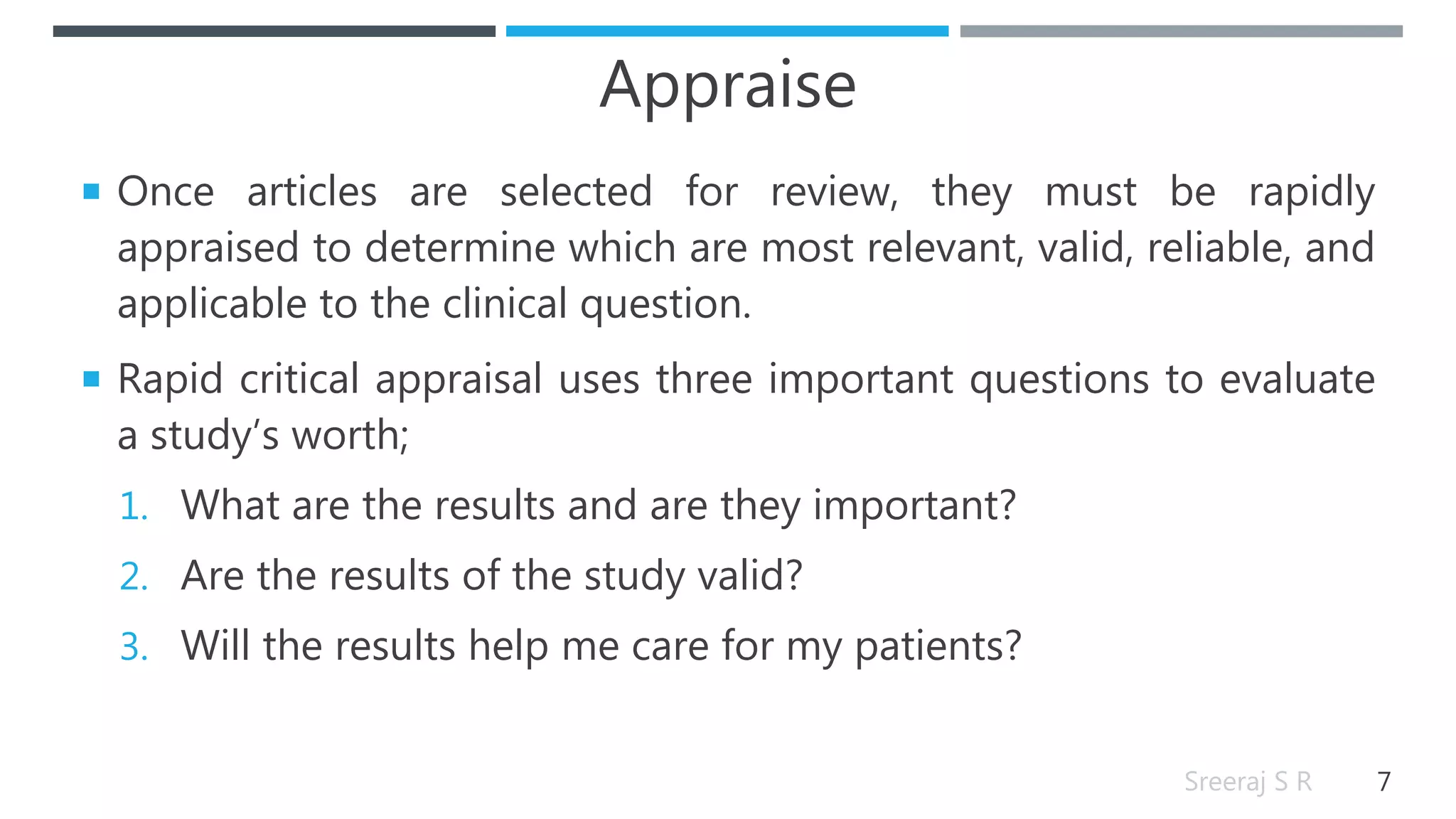 Evidence Based Practice | PPTX