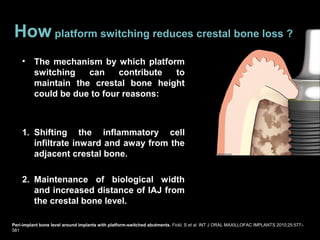 Evidence Based Prospection of Switching Platform in Dental Implants | PPT