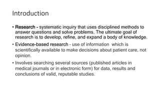 Evidence based research | PPTX