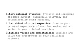 Evidence based research | PPTX