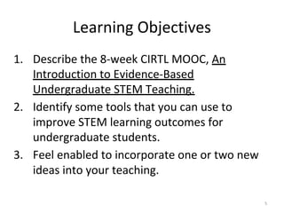 Evidence-based STEM teaching lecture | PDF