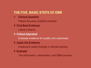 Evidence base medicine | PPT