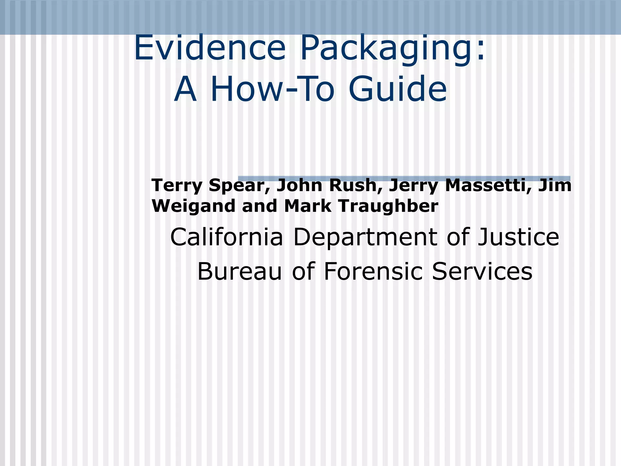 Evidence collection | PDF