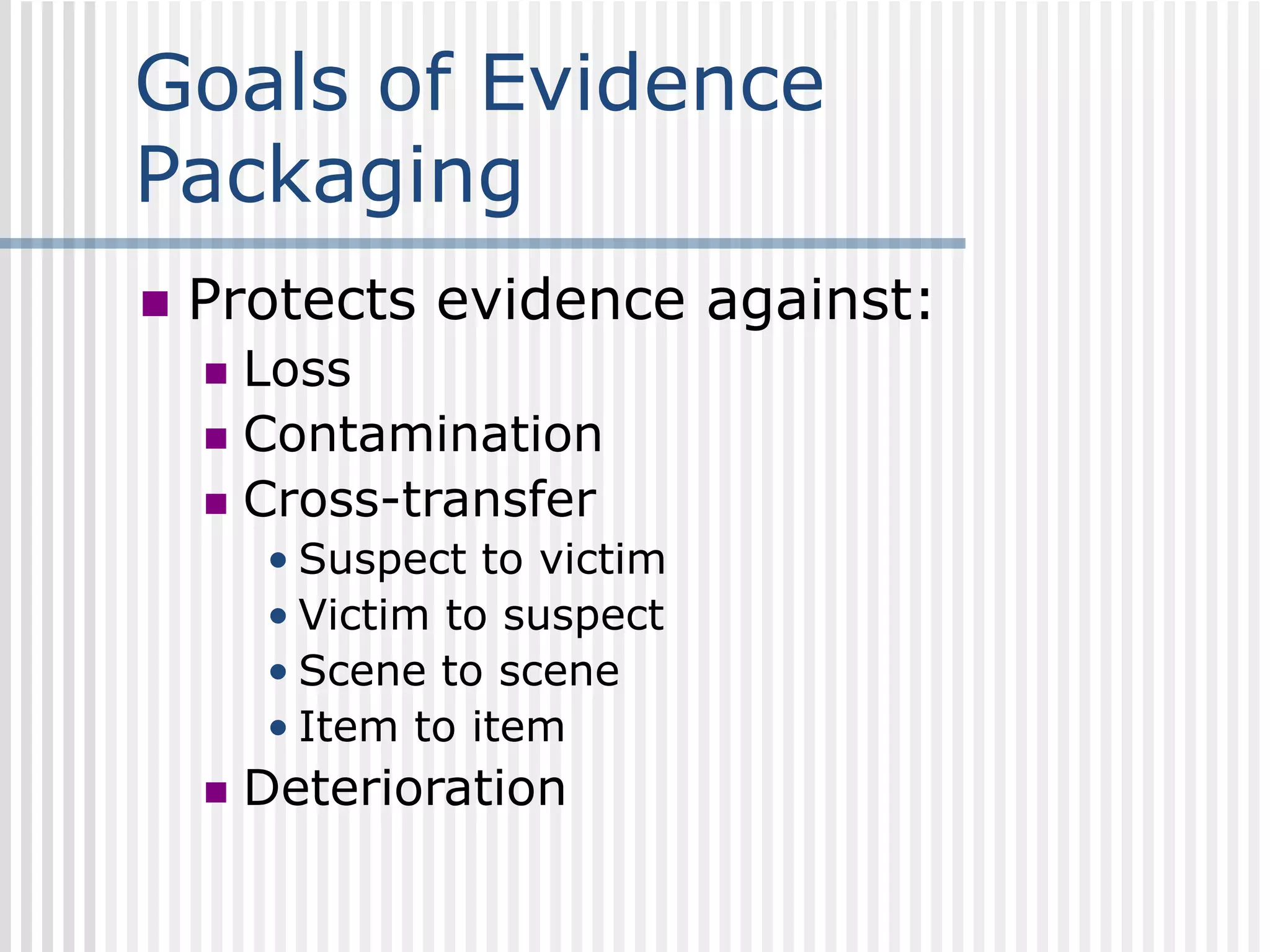 Evidence collection | PDF