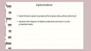 Evidence collection & Preservation .pptx
