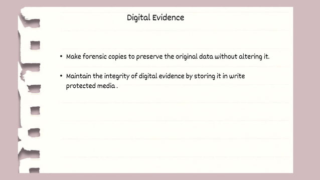 Evidence collection & Preservation .pptx
