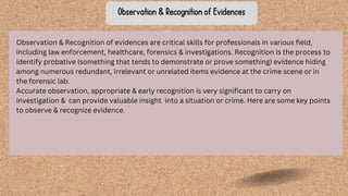 Evidence collection & Preservation .pptx