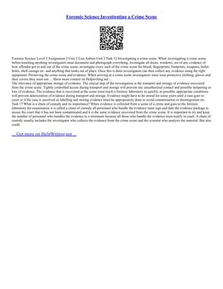 Evidence Collection Process | PDF