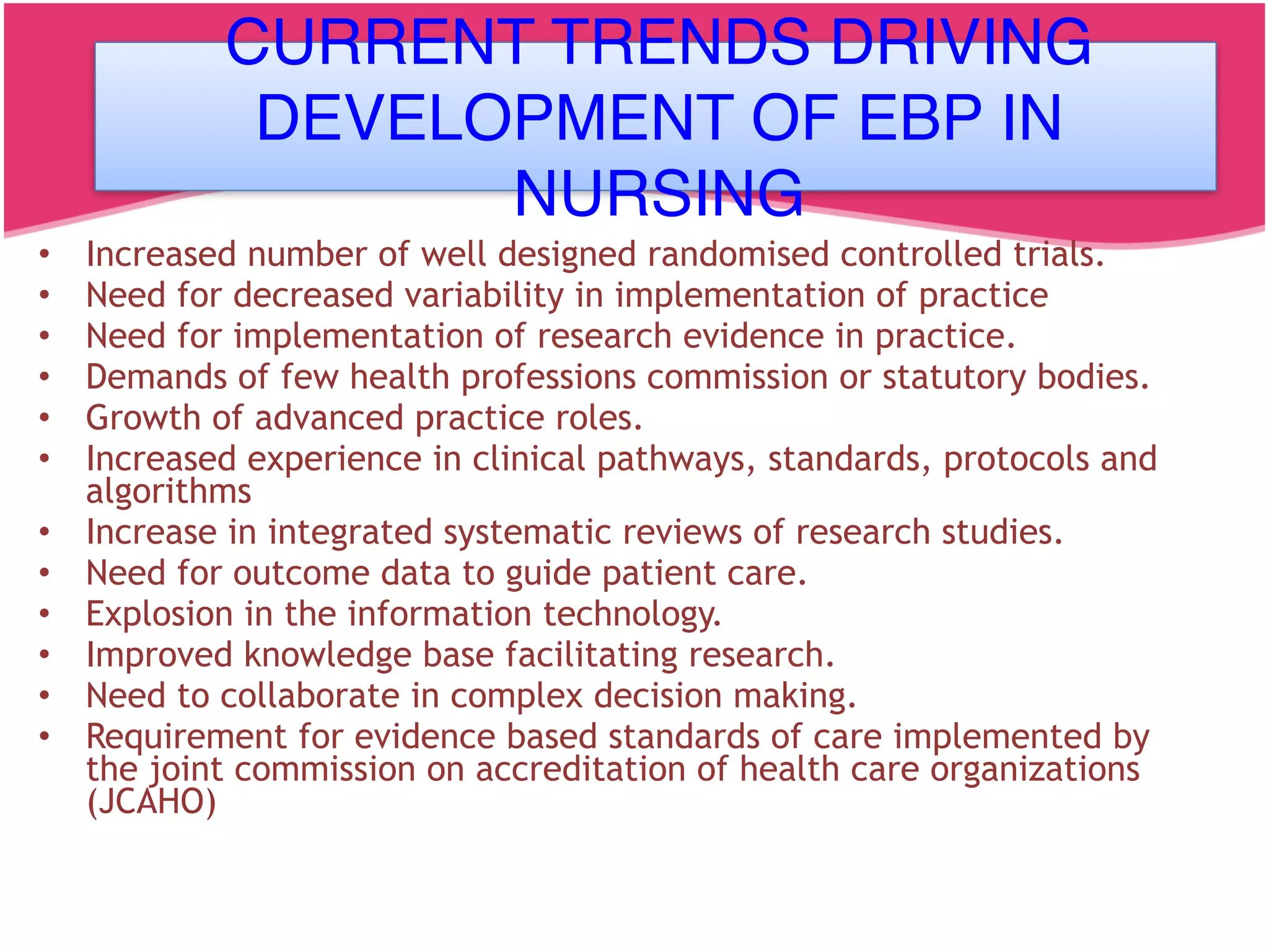 Evidenced based nursing practice | PDF Evidenced based nursing practice | PDF