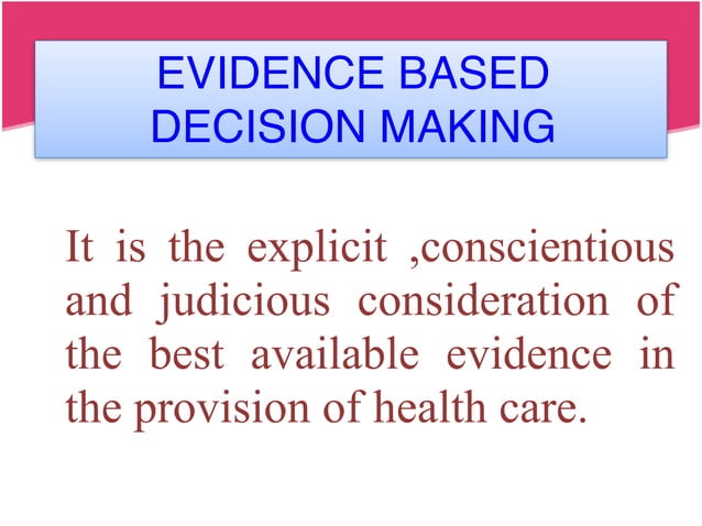 Evidenced based nursing practice | PDF