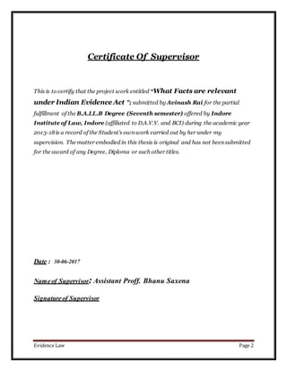 Evidence final | DOCX