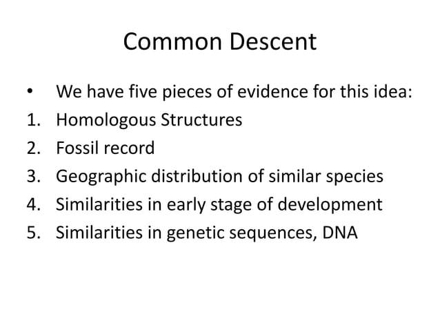Evidence for evo review | PPT