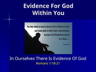 Evidence For God Within You PowerPoint.ppt