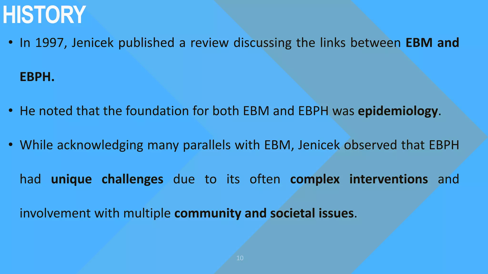 Evidence for Public Health Decision Making | PPTX