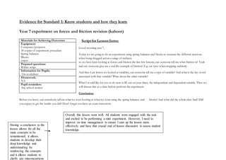 Evidence for standard 1 lesson plan | DOCX