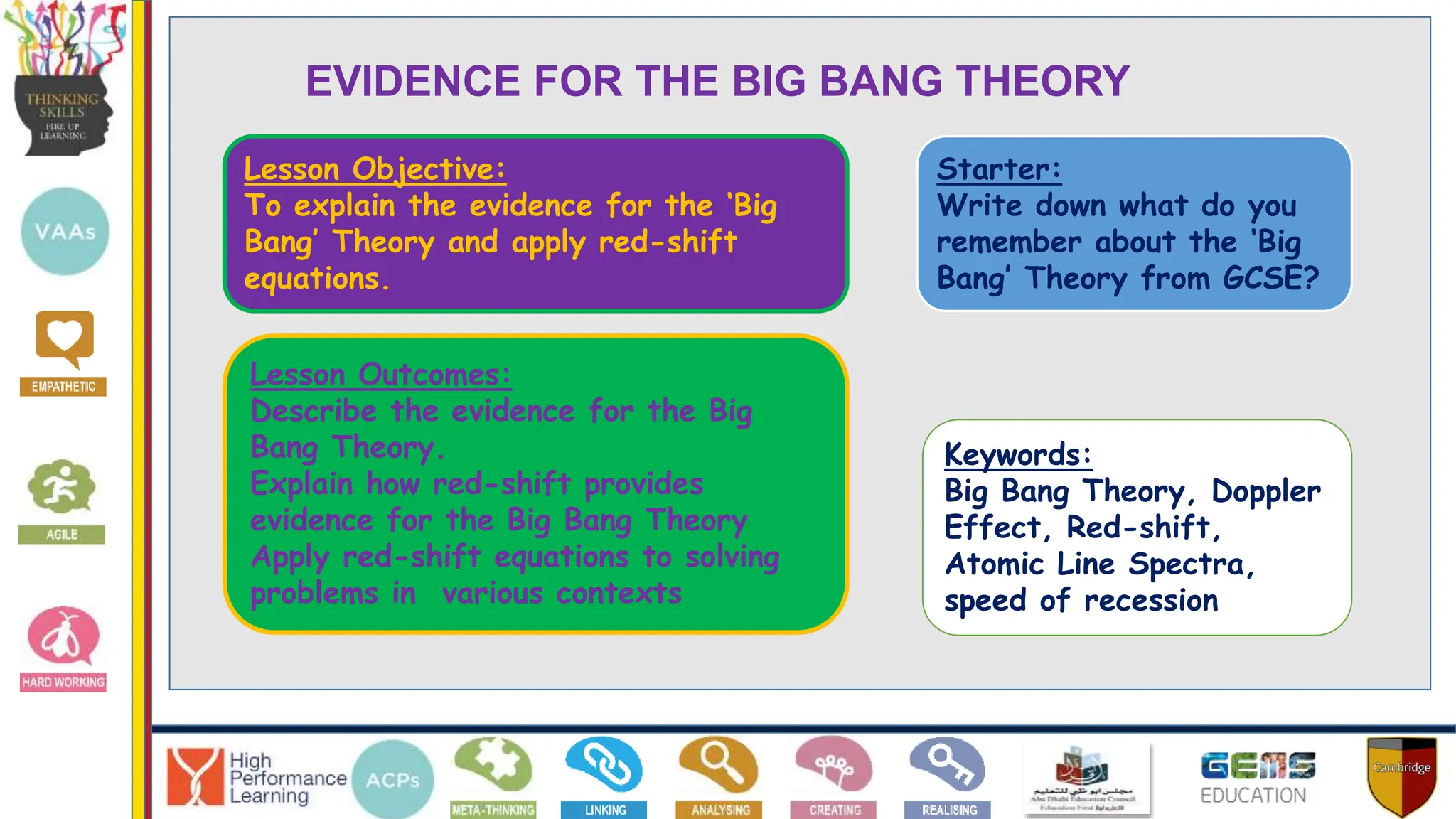 Evidence for the Big Bang Theory (A2 Level).ppt