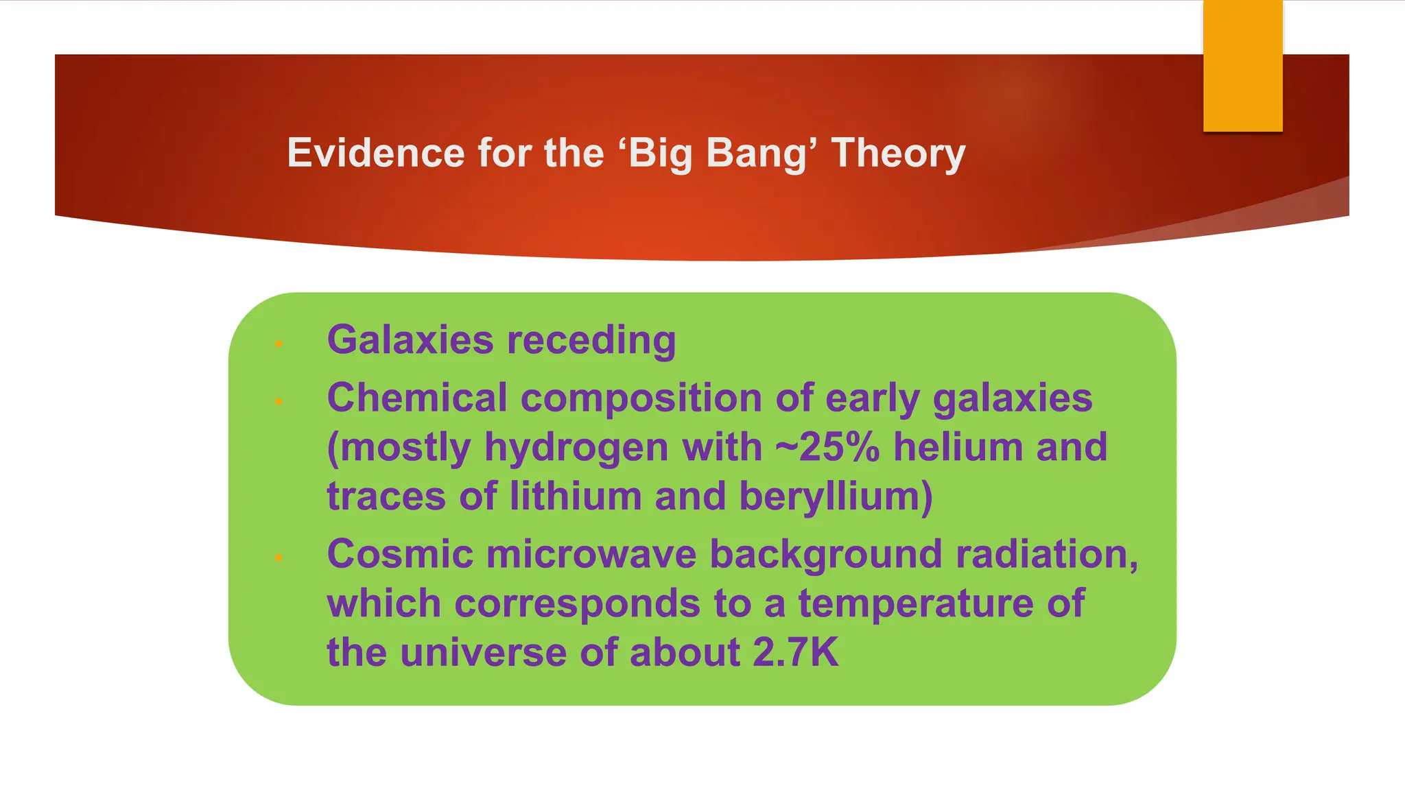 Evidence for the Big Bang Theory (A2 Level).ppt