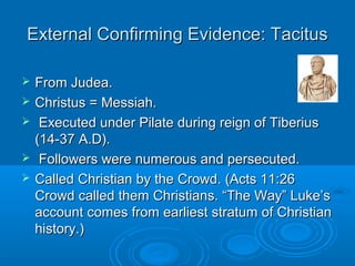 Evidence for the man who is jesus | PPT