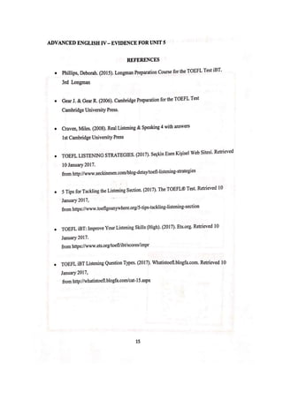 ADVANCED ENGLISH IV | PDF | College Education | Education