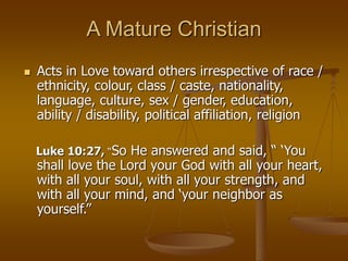 Christian Maturity