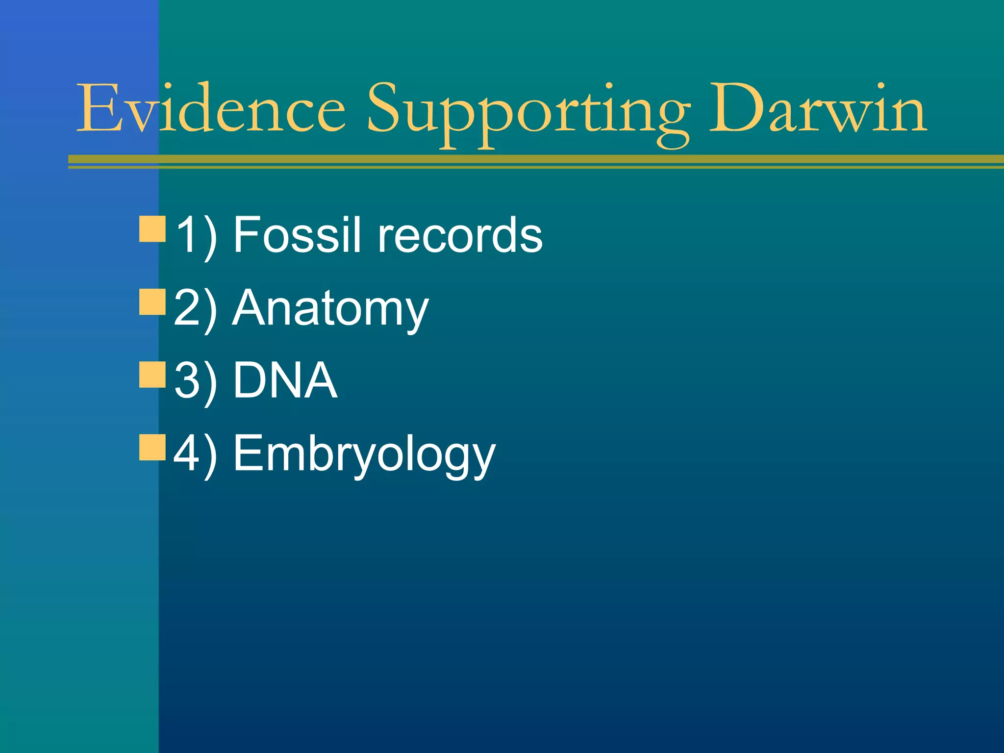 Evidence of evolution | PPT