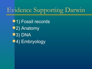 Evidence of evolution | PPT