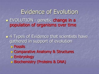 Evidence of Evolution.ppt