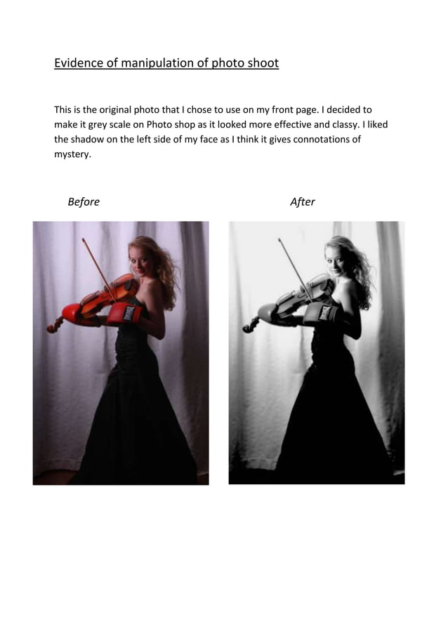 Evidence of manipulation of Photo shoot | PDF