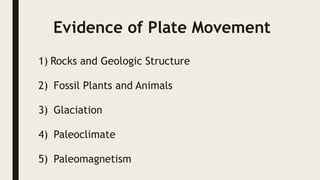 Evidence of Plate Movements.pptx