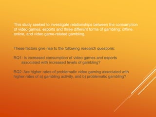 Evidence of psychology in a video game | PPSX