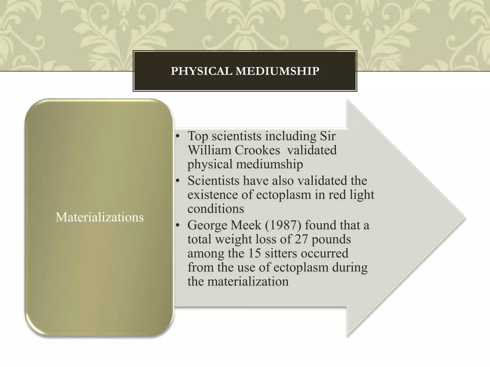 Evidence of the Afterlife (Science of Mediumship Event) | PPTX