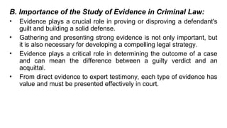 Criminal Evidence Overview Rules of Procedure | PPT