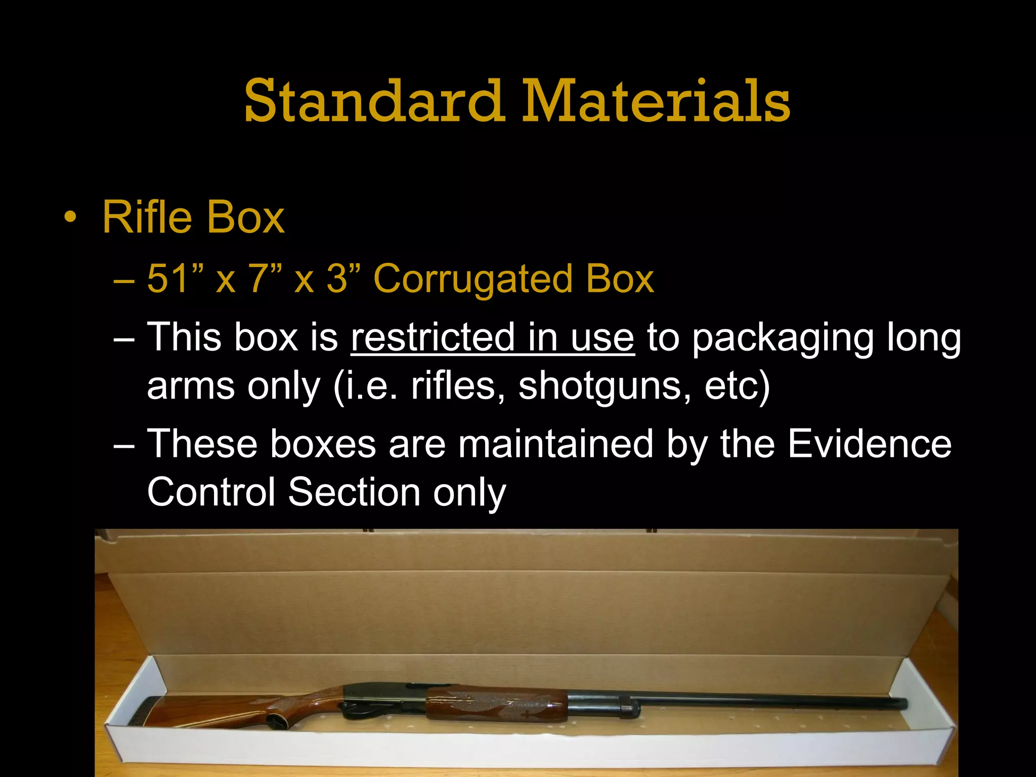 Evidence packaging guidelines | PPT