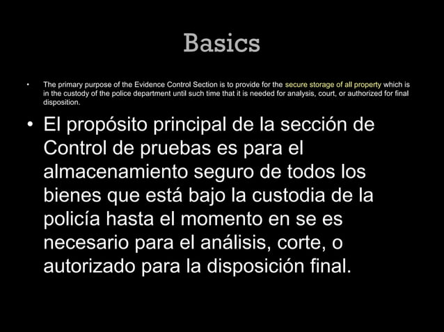 Evidence packaging guidelines | PPT