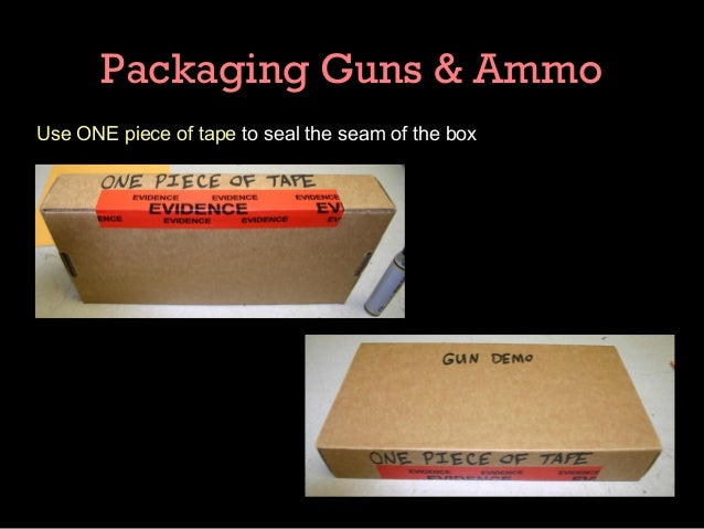 Evidence packaging guidelines