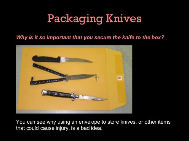 Evidence packaging guidelines