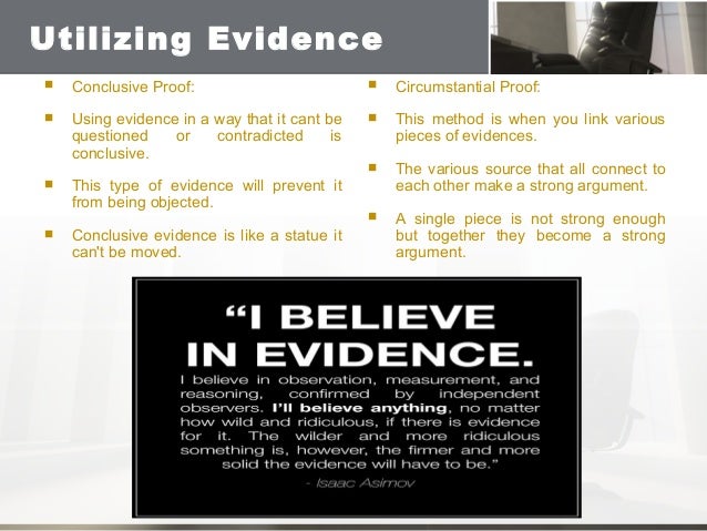 Evidence powerpoint