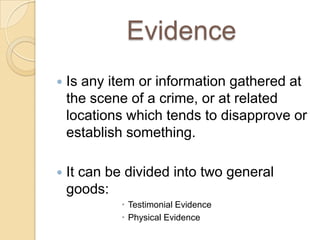 Evidence power point final | PPTX