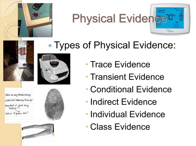 Evidence power point final | PPT