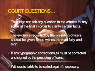 Examination of Witness | PPTX