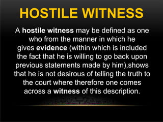 Examination of Witness | PPTX